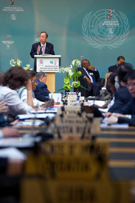 Secretary-General Addresses WTO Meeting | UN Photo