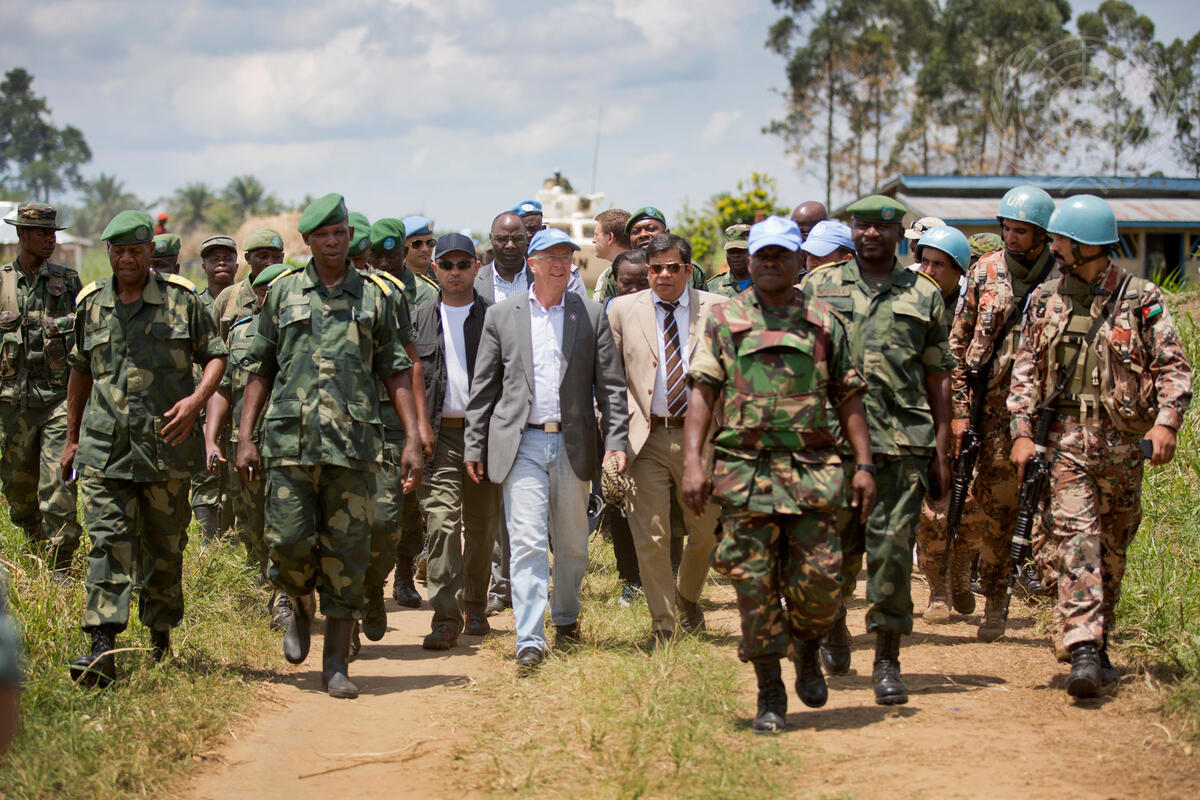 Head of MONUSCO Visits FIB and Government Troops in Eastern DRC | UN Photo