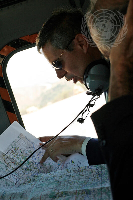 United Nations Peacekeeping Chief Studies Map of UN Force Area of ...