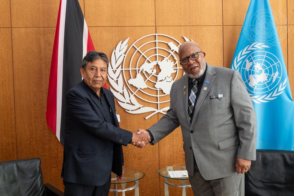President of General Assembly Meets with Vice President of Bolivia | UN ...