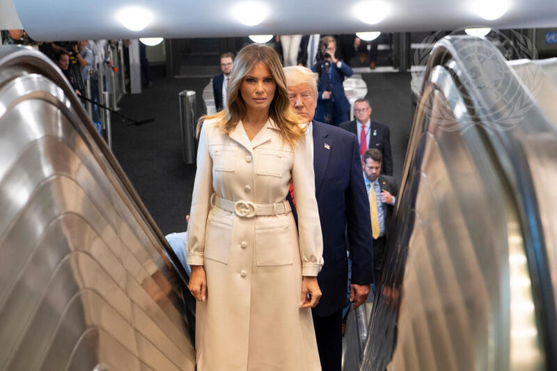 First Lady and President of United States Arrive to 74th General ...