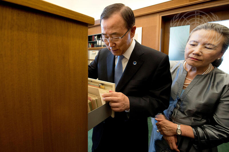 Dedication of Rockefeller Reading Room at UNOG Library | UN Photo