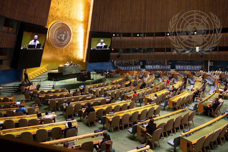 General Assembly Holds 2nd Plenary Meeting of 79th Session | UN Photo