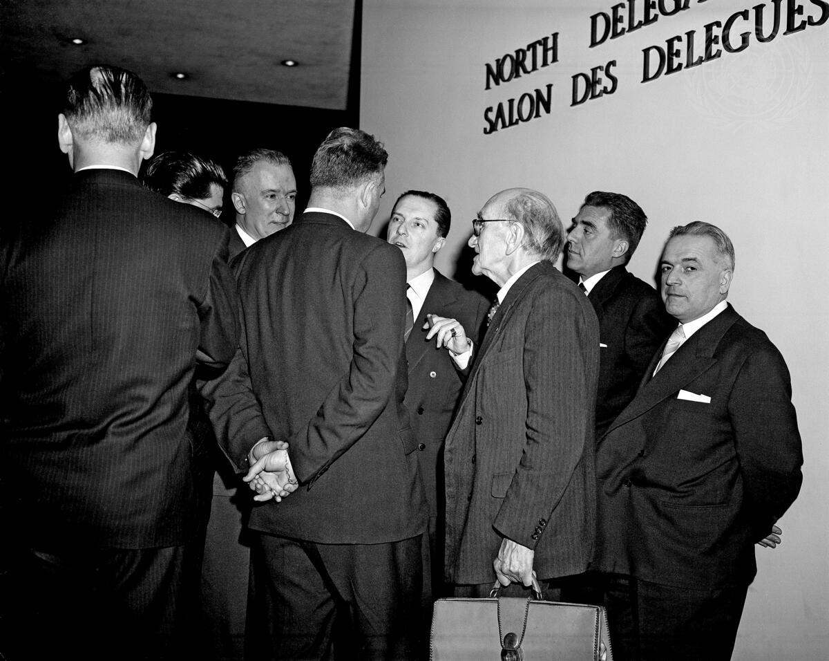 French Delegates to 11th UN General Assembly | UN Photo