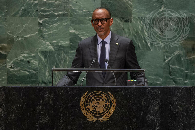 President of Rwanda Addresses General Assembly | UN Photo