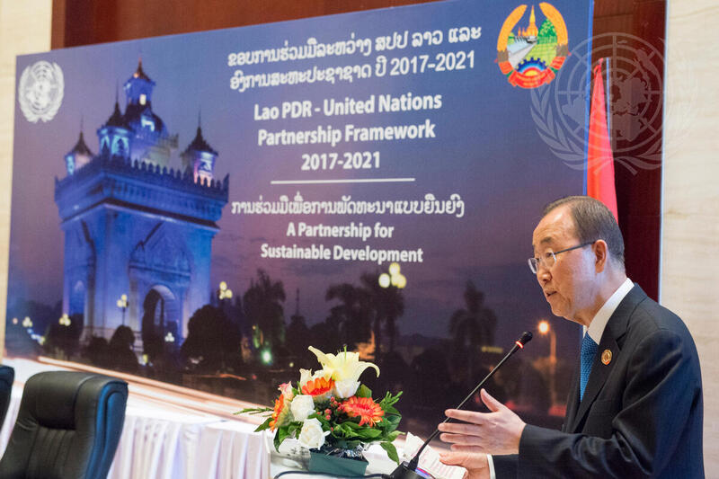 Signing Ceremony of Lao PDR – UN Partnership Framework | UN Photo