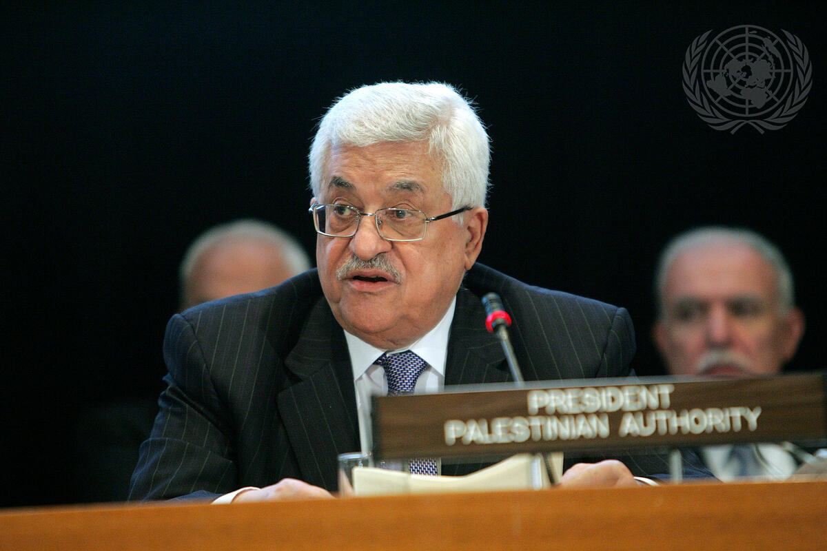 President of Palestine Authority Addresses 60th Anniversary of UNRWA ...