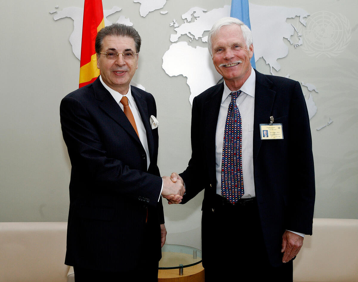 General Assembly President Meets UN Foundation Chairman | UN Photo